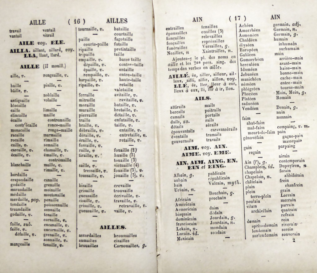 Dictionnaire des rimes françaises - Le Dicopathe